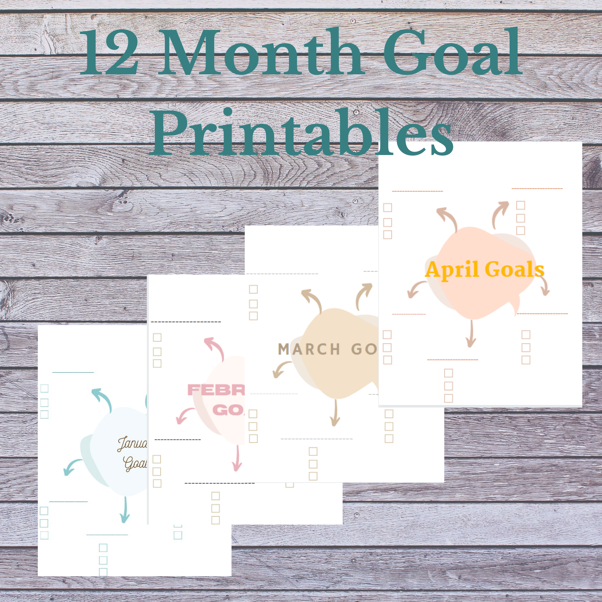 Instant Download – 12-Month Goal-Setting Sheet – Paper By Moe
